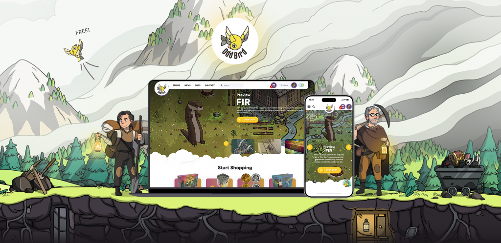 Odd Bird Games - awesome looking e-commerce platform